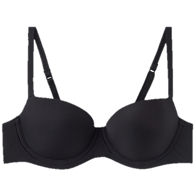 时尚简约光面无痕半罩杯文胸