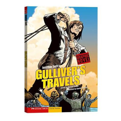 【自营】格列佛游记   GULLIVER'S TRAVELS  全彩漫画经典英语小说 儿童经典文学童话故事绘本英语课外阅读漫画小说