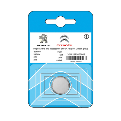标致雪铁龙汽车遥控器钥匙电池