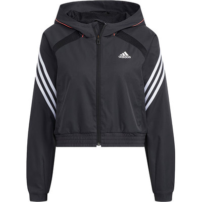 阿迪达斯春季女子连帽休闲夹克