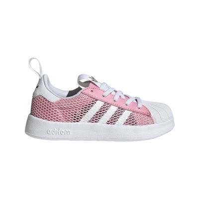 Adidas阿迪达斯童鞋2026夏新品女小童百搭透气大网眼运动鞋IH7059