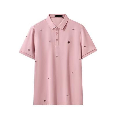 保罗彼得[凉感防晒]夏新款短袖T恤男透气舒适翻领POLO衫YTEB65620