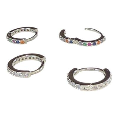 任意搭配就好看经典满钻耳圈