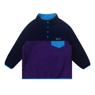 双面登山绒山系撞色保暖外套卫衣