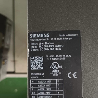 6SL31306TE236AA3电源模組36kW工控模块议价维修