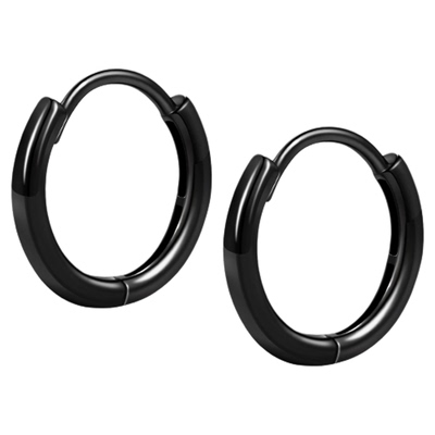 医用级钛钢耳圈素圈耳环男女同款