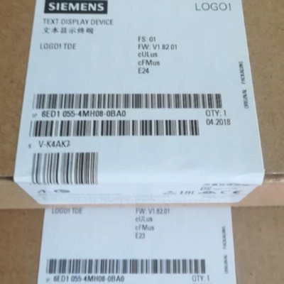 议价6ED10554MH080BA0西门子PLC LOGO!8文本显示器6ED1055-4MH08-