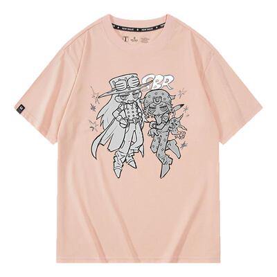 休闲宽松纯棉情侣短袖