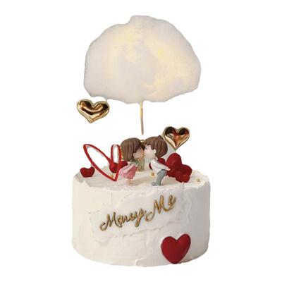 情人节爱心板凳国风校园摆件