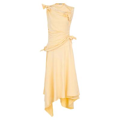 ACNE STUDIOS 潮流都市女士无袖不规则设计连衣裙银泰百货 301574