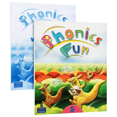 香港朗文少儿英语自然拼读5级别 学生用书含练习册 英文原版 Longman Phonics Fun 5 英文版进口原版英语书籍