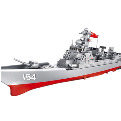 森宝积木军事航母052d导弹驱逐舰