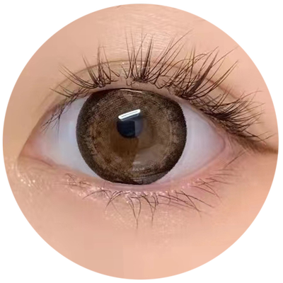 超大14.5】大直径美瞳年抛正品团团棕麻薯灰大眼芭比隐形眼镜扩瞳