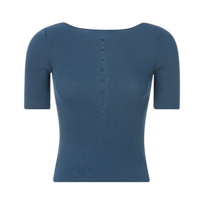 INSPIRE&STORIES一字肩针织上衣