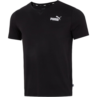 Puma/彪马正品2024新款男士简约透气针织短袖T恤630562-01