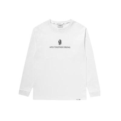 BAPEBLACK字母印花长袖T恤
