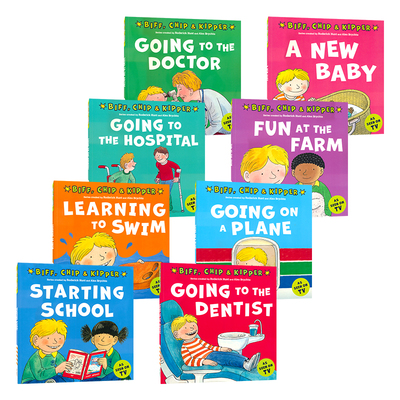 牛津树分级阅读 Oxford reading tree 英文原版绘本 Biff Chip Kipper First Experiences8册 生活体验套装 英文原版进口儿童图书