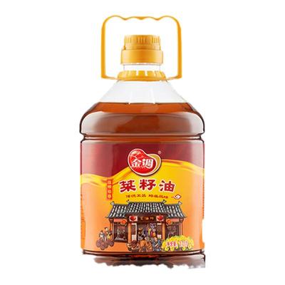 金调 5斤包邮菜籽油四川农家自榨正宗非转基因压榨食用油纯菜油