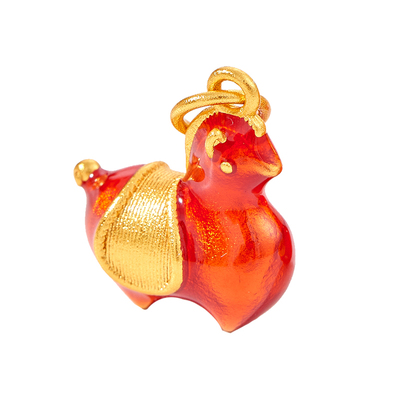 古法沙金唐马吊坠挂件配件