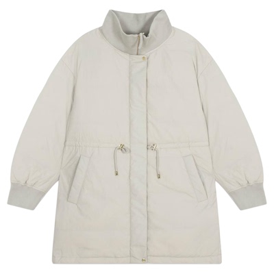 GLOBAL WORK 羽绒服女2025冬季新款中长款收腰保暖厚外套495689