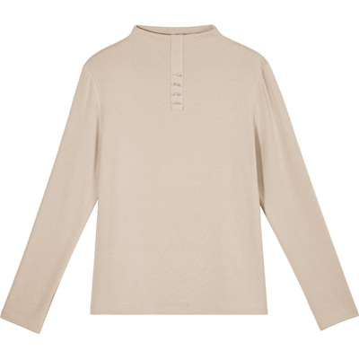 半高领加绒长袖t恤女士2025新款