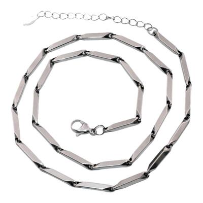 狂飙高启强同款项链菱形钛钢男士