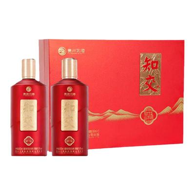 习酒知交酒礼盒知行礼山水间53°