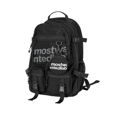 反光网眼机能风双肩包