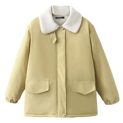 胖mm冬装加绒加厚棉衣女派克服