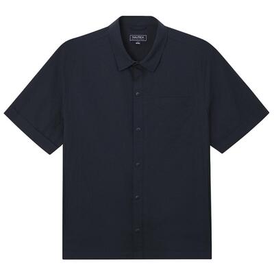 NAUTICA/诺帝卡肌理感短袖衬衫