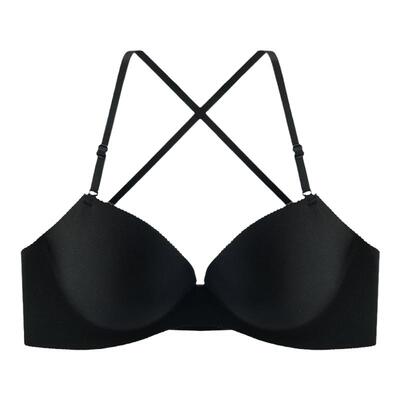 法红兔耳三角蕾丝吊细带聚拢薄深V一字UCD隐形露美背吊带内衣200