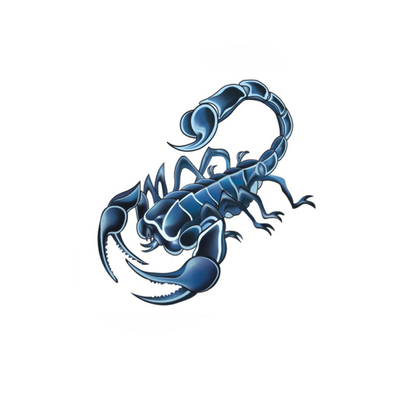 持久蝎子防水虎口草本纹身贴