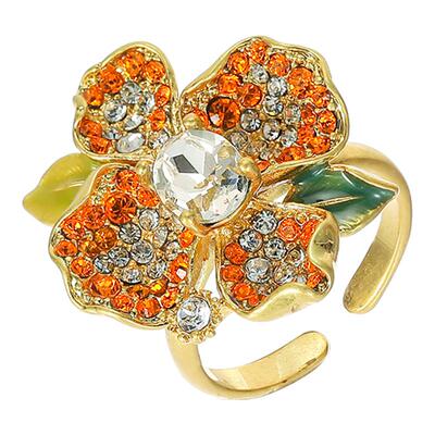 JosephWarner满钻中古繁花戒指