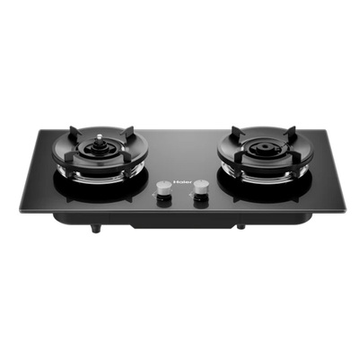 海尔放干烧燃气灶煤气灶双灶家用天然气炉灶嵌入式灶台灶具QGBE2