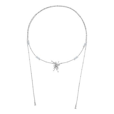 BOONEE幻影系列熔岩蝴蝶清透宝石长款项链女高级感轻奢小众毛衣链