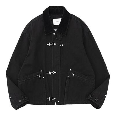 COMMON SCENTS改良经典N-1甲板服成衣酵素水洗做旧龙虾扣短夹克