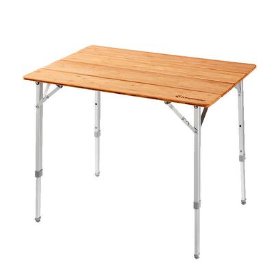 kingcamp竹面桌可折叠多场景使用