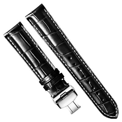 手工鳄鱼纹真纯头层皮表带商务