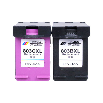 印派适用惠普803墨盒黑色彩色Deskjet1112 2131 2132 2628 2621 2622 2623 1110 2600喷墨打印机透明可加墨XL