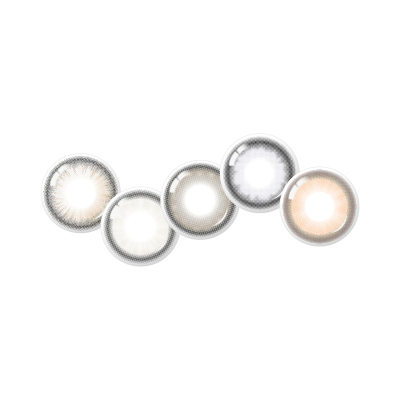 FREECON半年抛2片装三明治棕色美瞳小直径隐形眼镜自然舒适日常