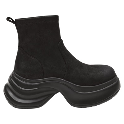 弹力靴小个子增高厚底短靴瘦瘦靴