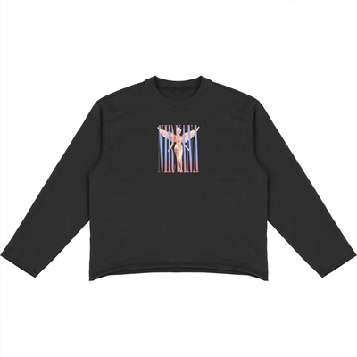 O3PARK复古涅槃印花短款卫衣