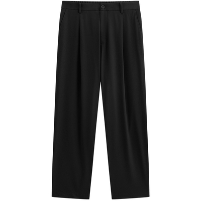 【商场同款】太平鸟男装直筒休闲裤25秋新款斯文阔腿裤B1GBF3332