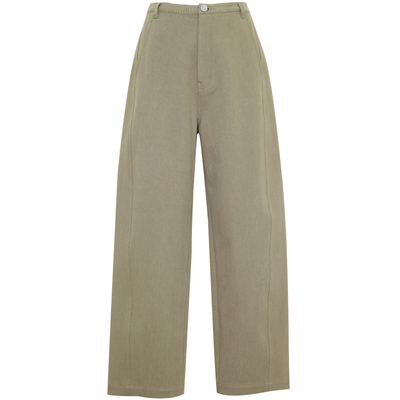 夏莫卡轻盈透气亚麻棉九分奶奶裤