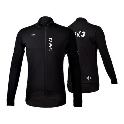 CRST公路自行车男女冬季加厚款抓绒防风夹克保暖耐寒长袖骑行服