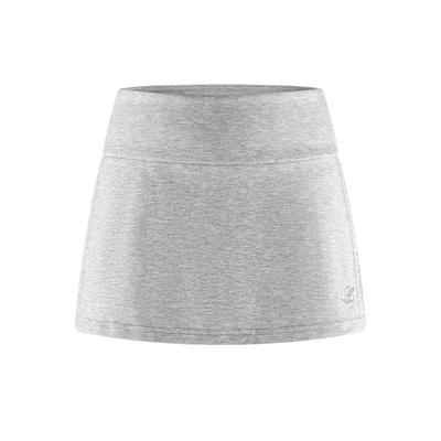 A21女装夏季花灰侧开叉A字半身裙