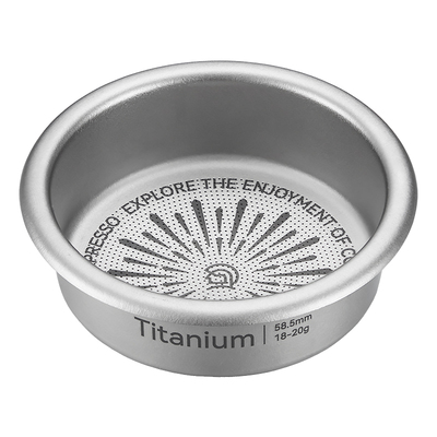 Hero蜂网纯钛咖啡粉碗58mm意式咖啡机手柄配件18/20g双杯萃取粉碗