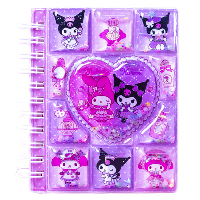 女生礼物流沙彩页笔记本可爱小女孩仙女入油线圈记事本学生摇摇本