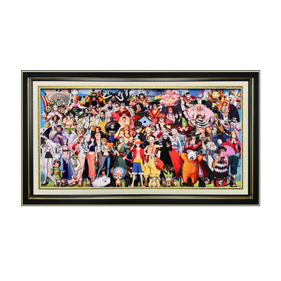 海贼王全家福3d立体画四皇七武海