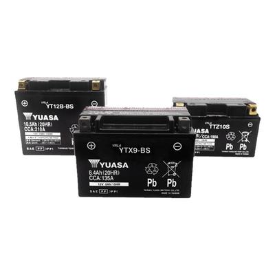 汤浅摩托车电池12V适用踏板车哈雷883川崎宝马R1200GS光阳250电瓶